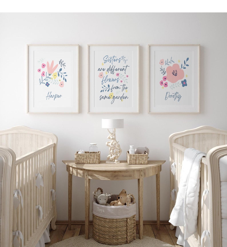 Sisters Wall Art Sisters Are Flowers From the Same Garden | Etsy