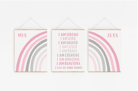 Sister wall decor Printable Positive affirmations poster I | Etsy