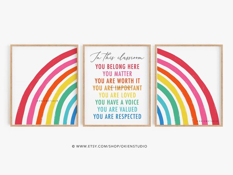 In This Classroom Colorful Classroom Poster Classroom - Etsy
