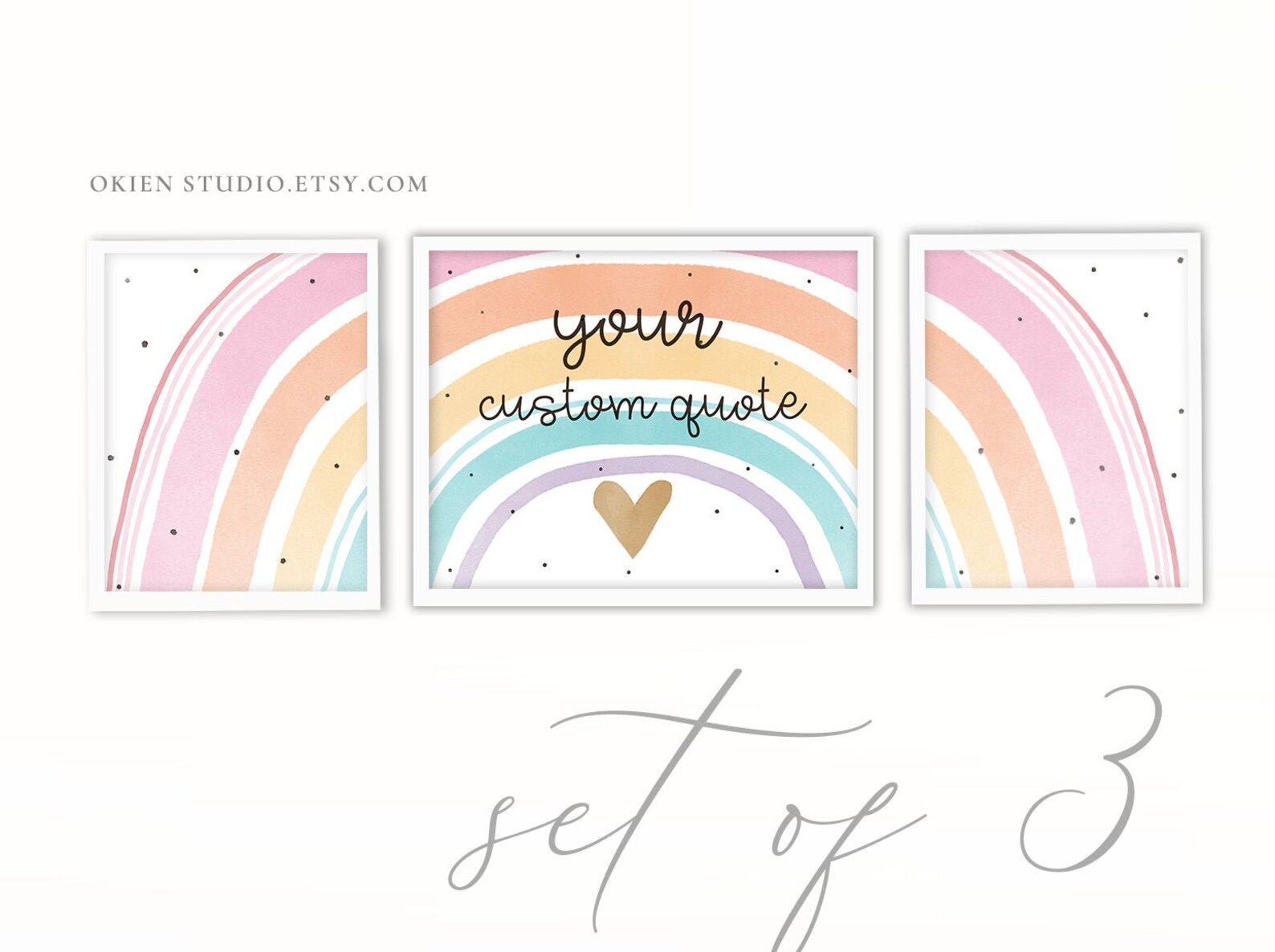 Pastel Rainbow Wall Decal for Girl Girl Room Decor Boho - Etsy