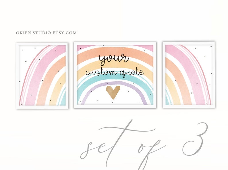 Pastel Rainbow Wall Decal for Girl Girl Room Decor Boho - Etsy