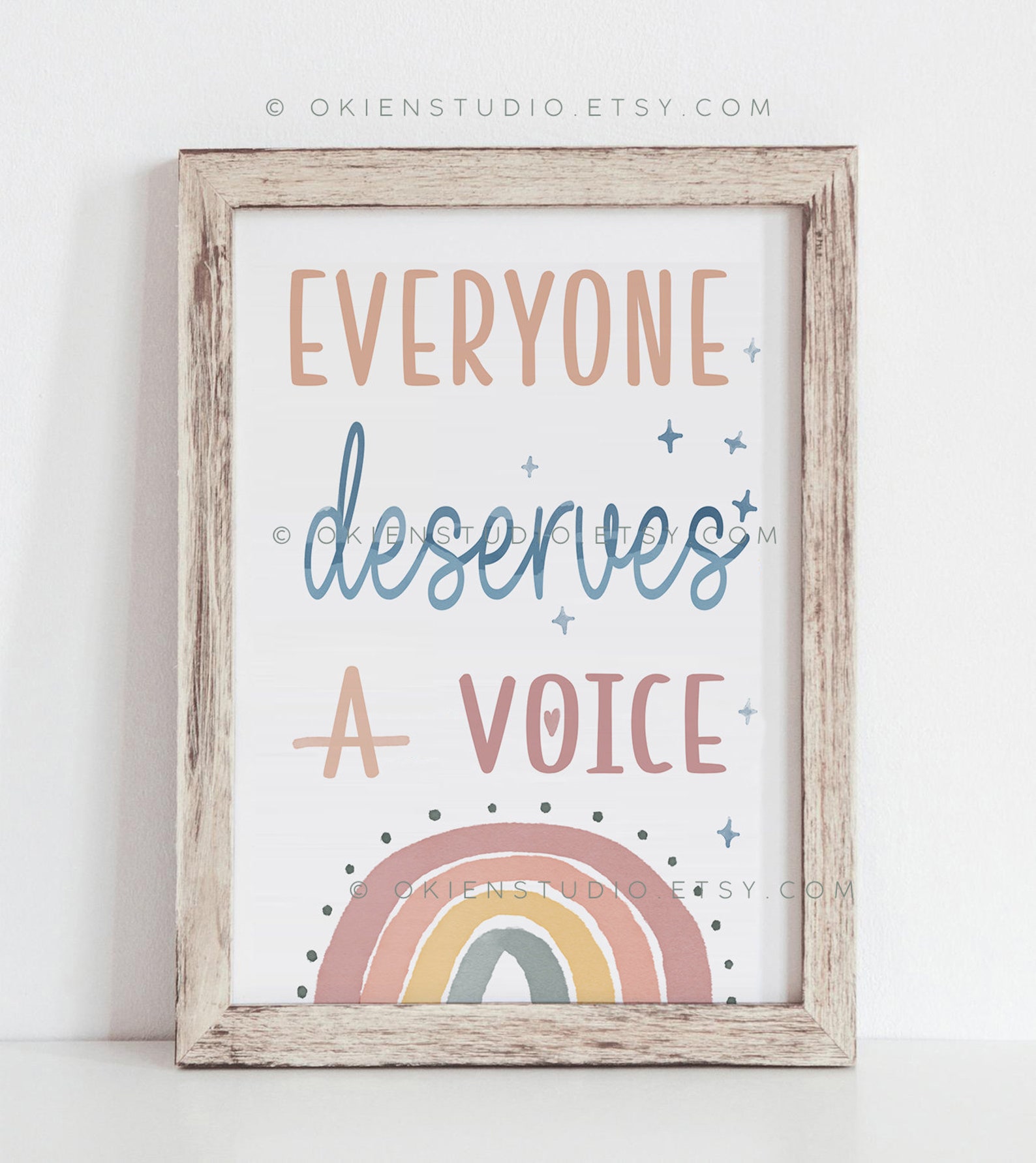Speech Therapy Office Decor Prints: Safe Space, Voice Matters (digital ...