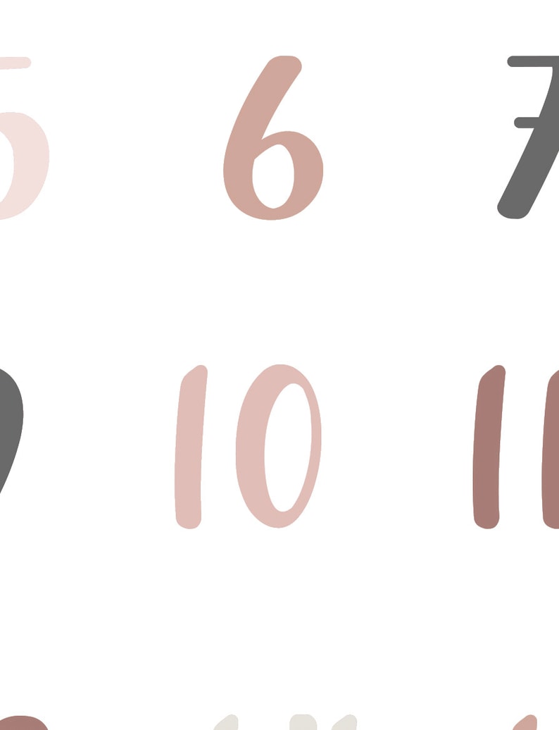 Neutral Wall Art Set of 3 Abc Number Poster Learning Prints | Etsy