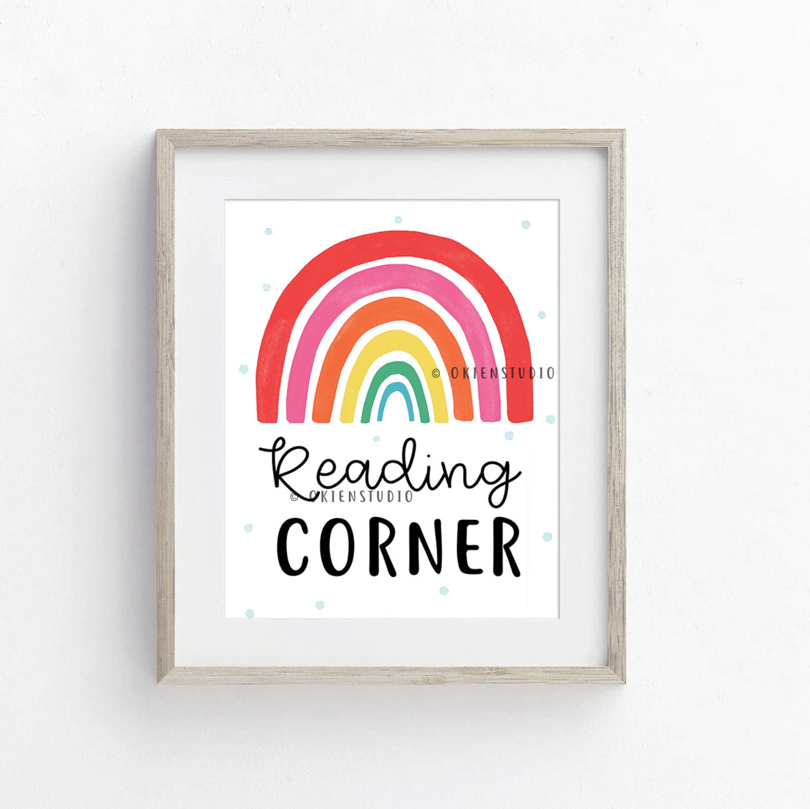 Rainbow Reading Corner Sign Positive Affirmations Homeschool - Etsy