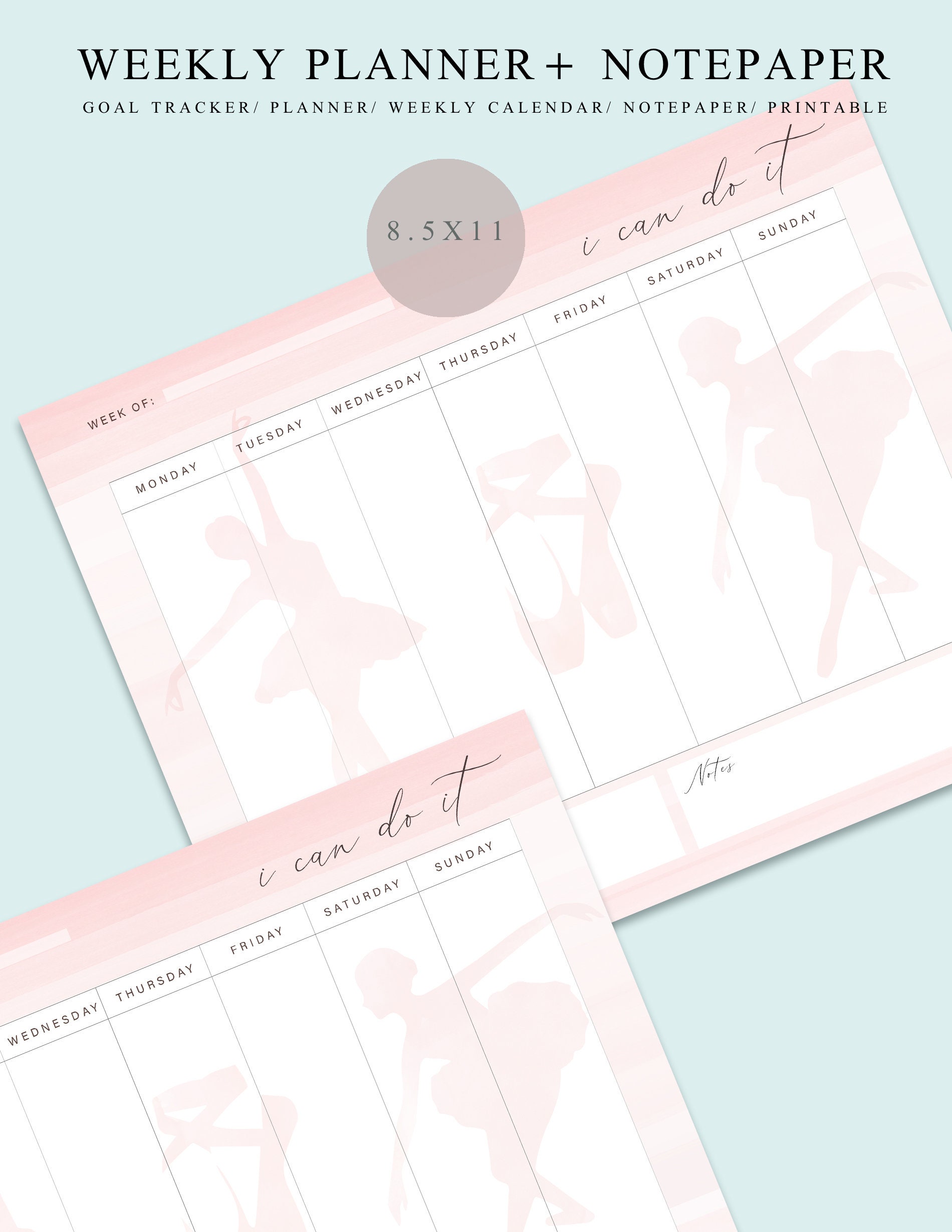 Dancer Planner Ballet Planner Printable Digital Planner - Etsy