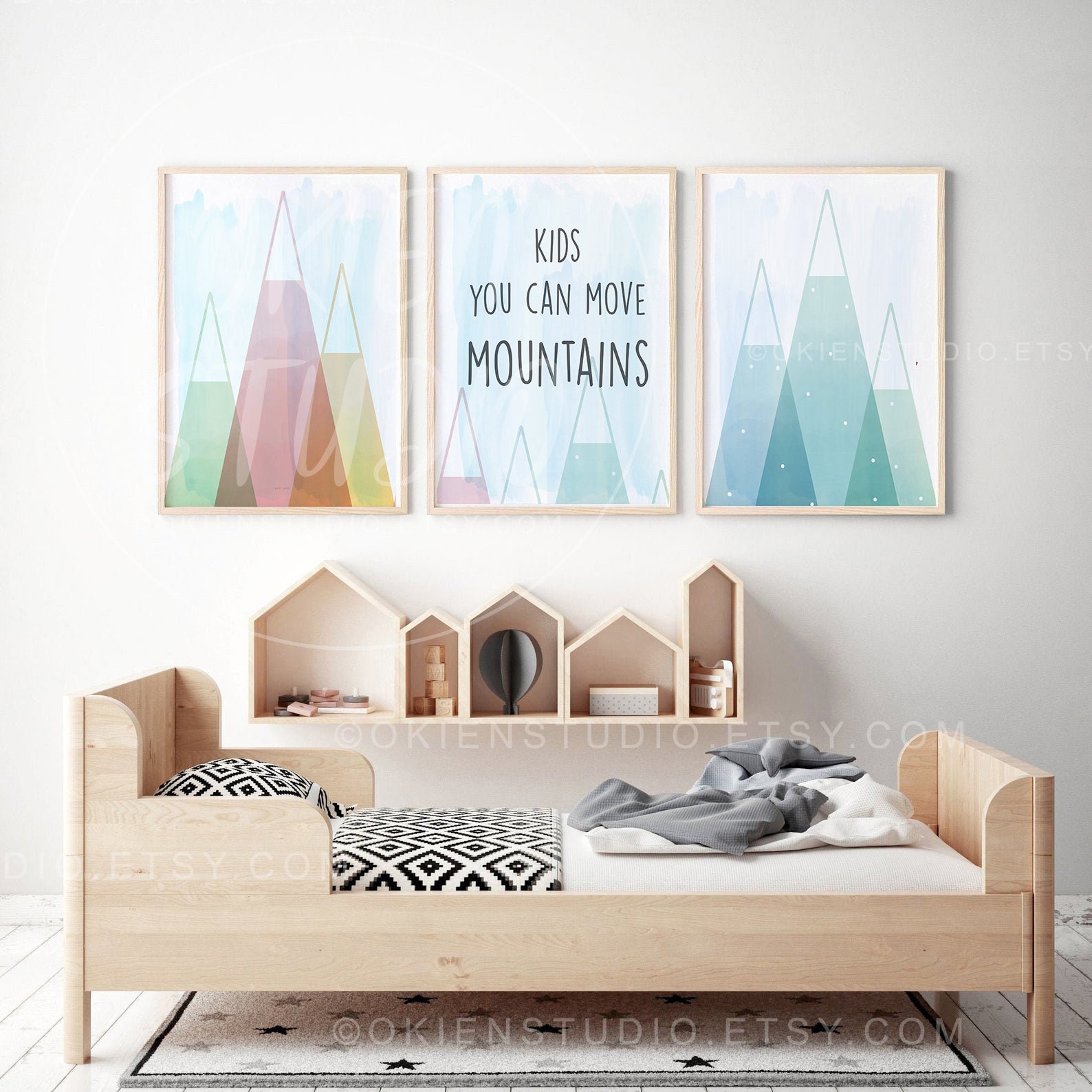 You Can Move Mountains Mountain Wall Art Kids Wall Decor - Etsy