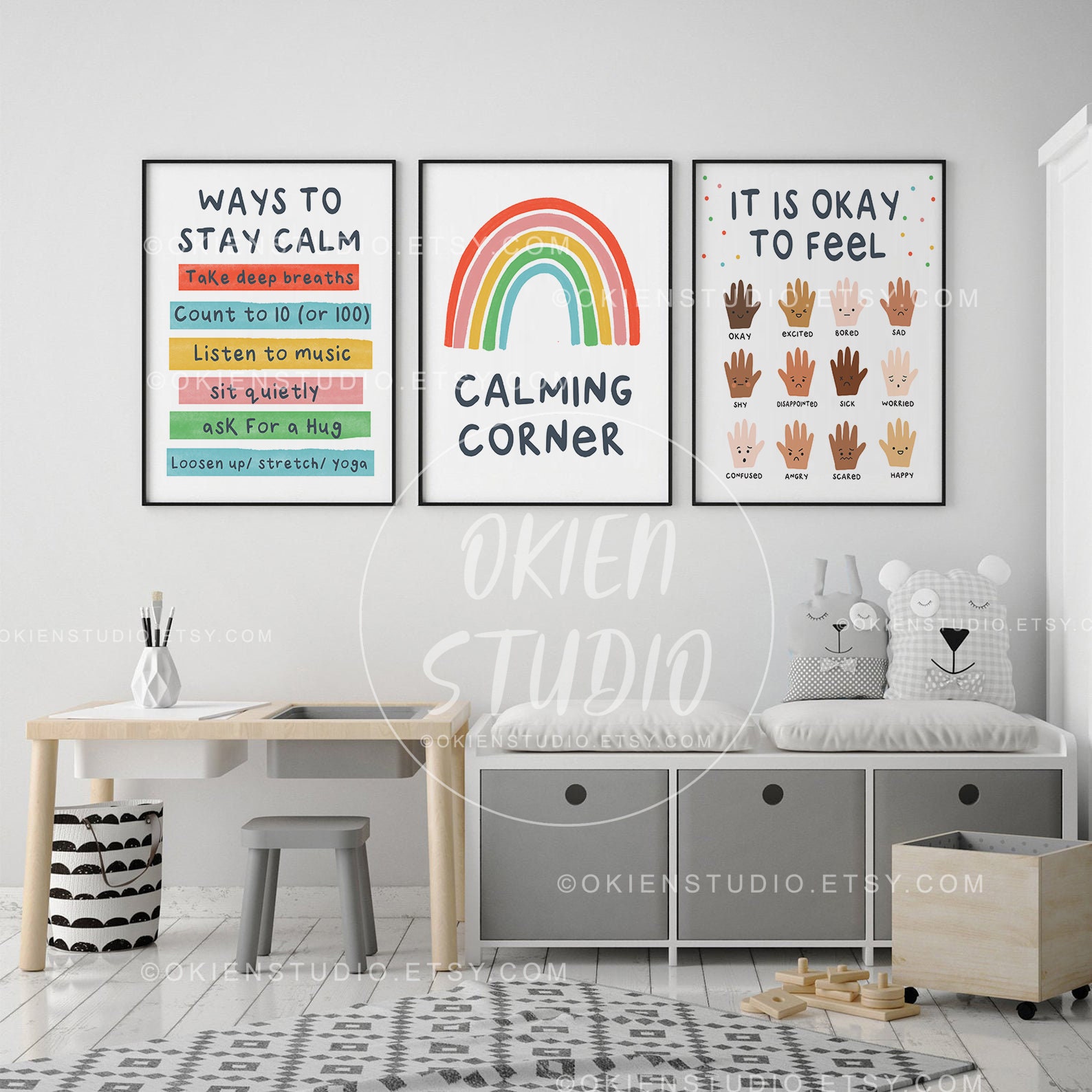 Calming Corner Calming Strategies Educational Posters - Etsy