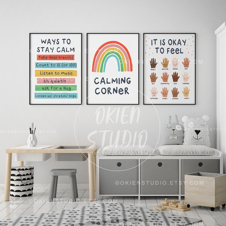Calming Corner Calming Strategies Educational Posters - Etsy