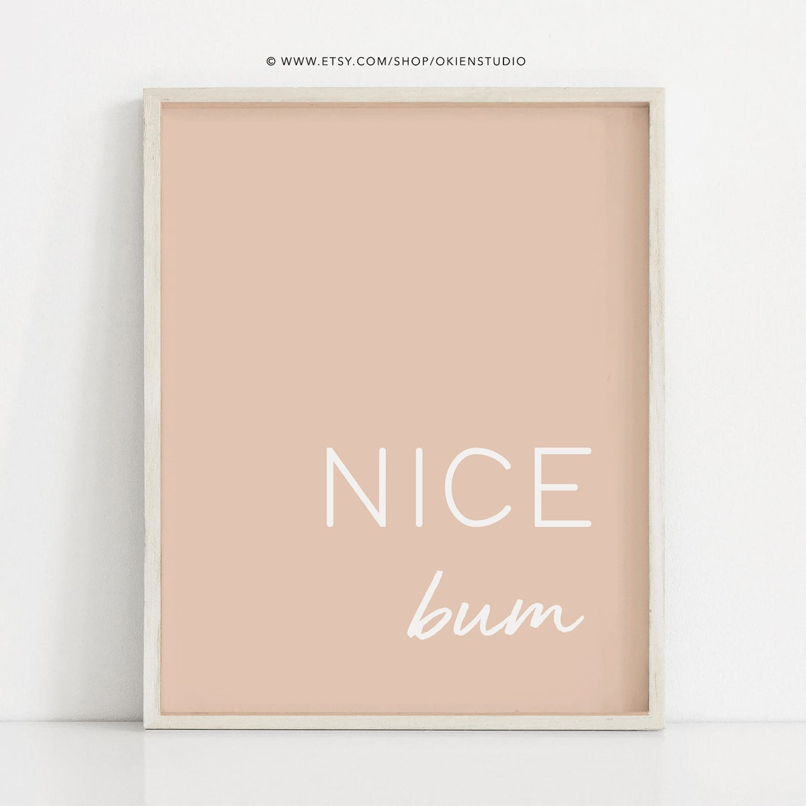 Nice Bum Print Bathroom Decor Bathroom Poster Toilet Print Etsy