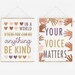 Boho Rainbow Classroom Art Prints: Positive Affirmations Poster Set ...