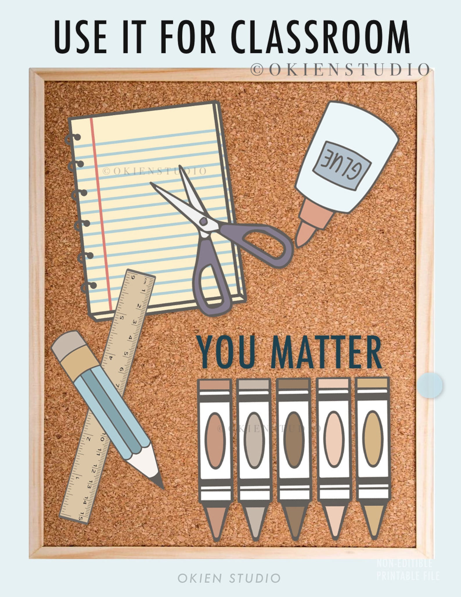 Neutral Stationery Clipart Neutral Boho Classroom Labels - Etsy