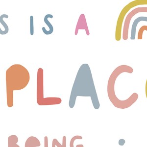 This is a Safe Space Poster, Classroom Signs Printable, Playroom Wall ...