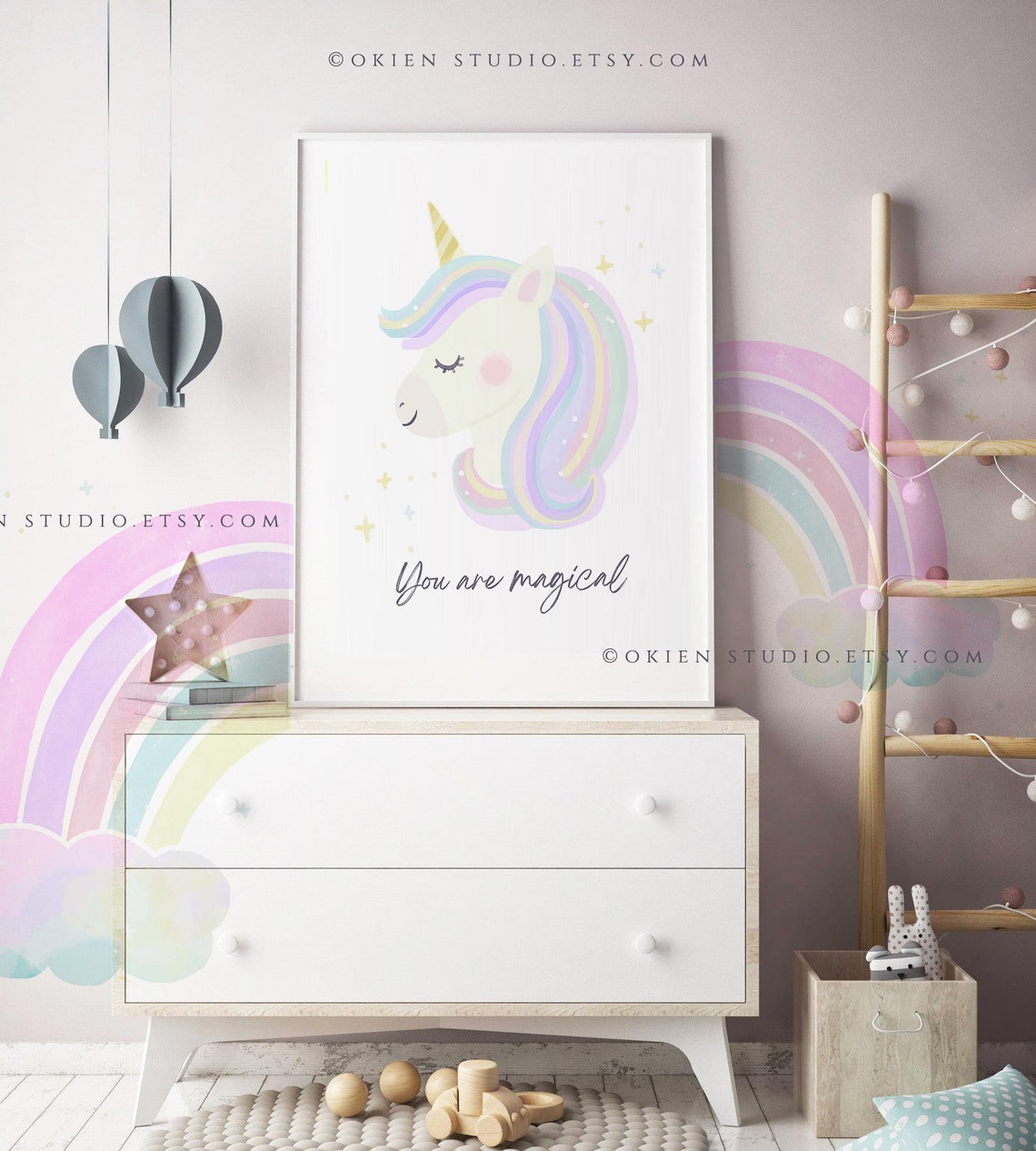 Unicorn Wall Decor Unicorn Room Decor for Girls Unicorn - Etsy