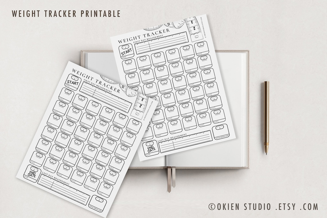 Weight Loss Tracker Digital Weight Watchers Tracker Weight - Etsy