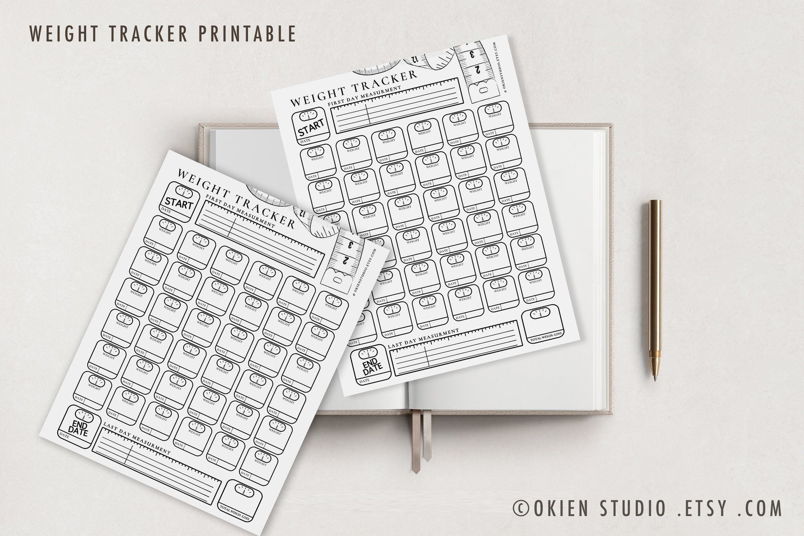 Weight Loss Tracker Digital Weight Watchers Tracker Weight - Etsy