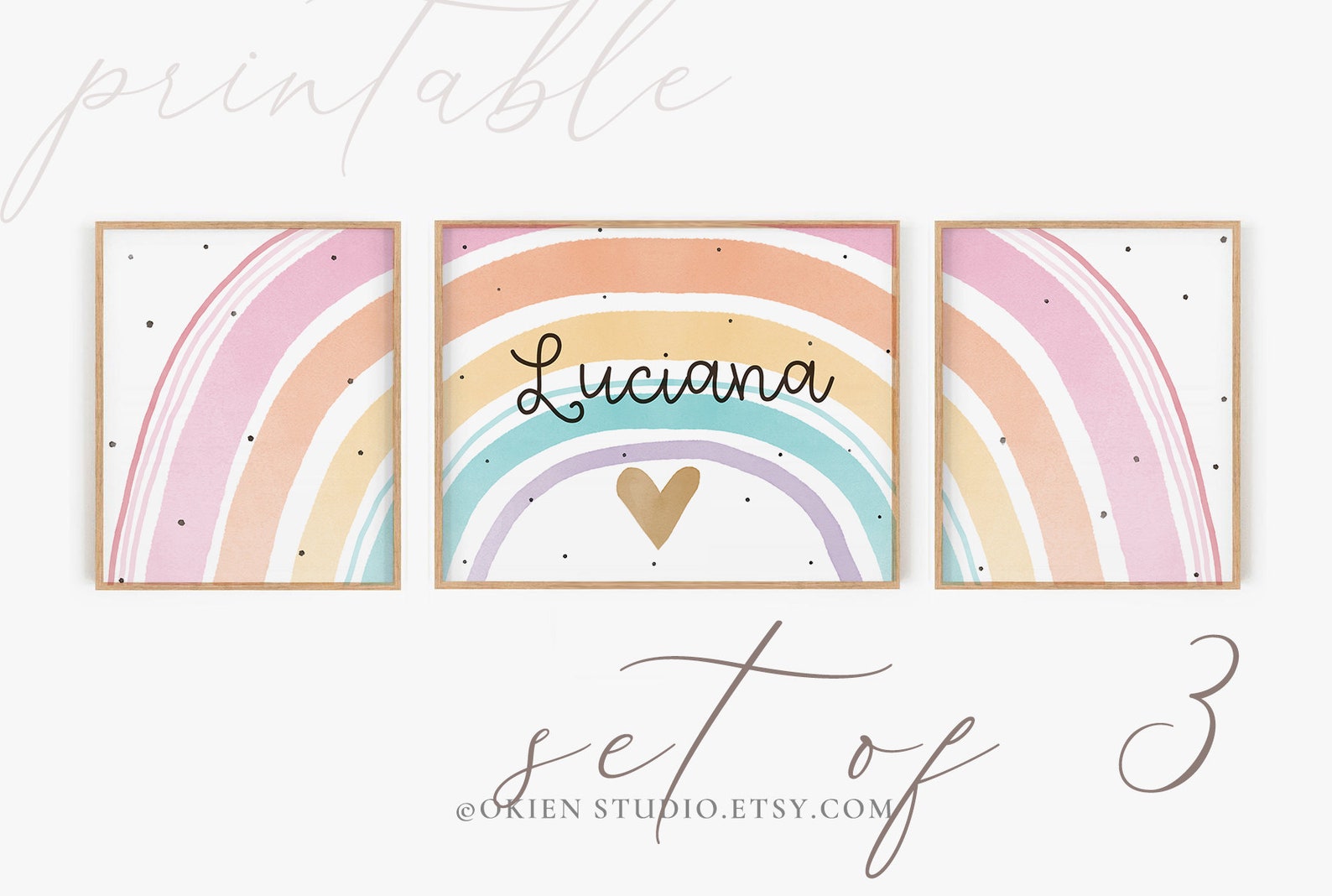 Pastel Rainbow Wall Decal for Girl Girl Room Decor Boho - Etsy