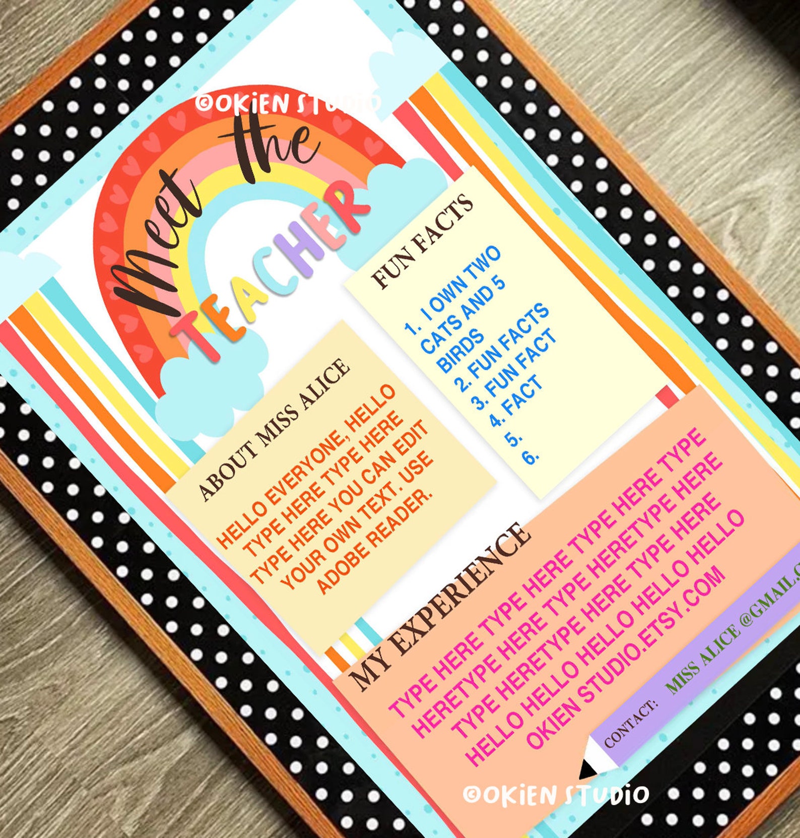 Meet the Teacher Template Back to School Letter Newsletter - Etsy