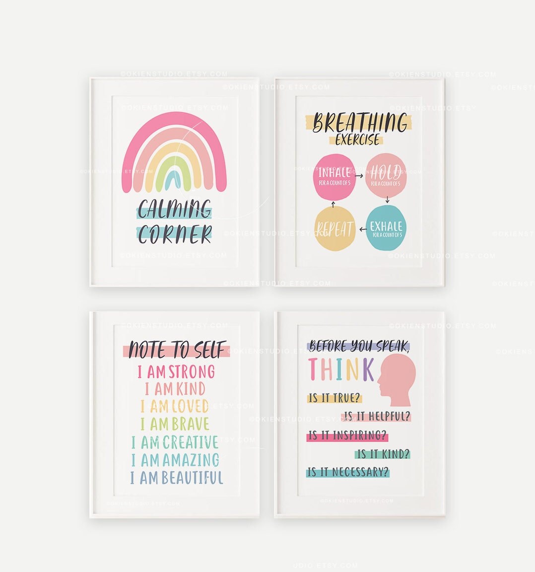 Calming Corner Calming Strategies Educational Posters - Etsy