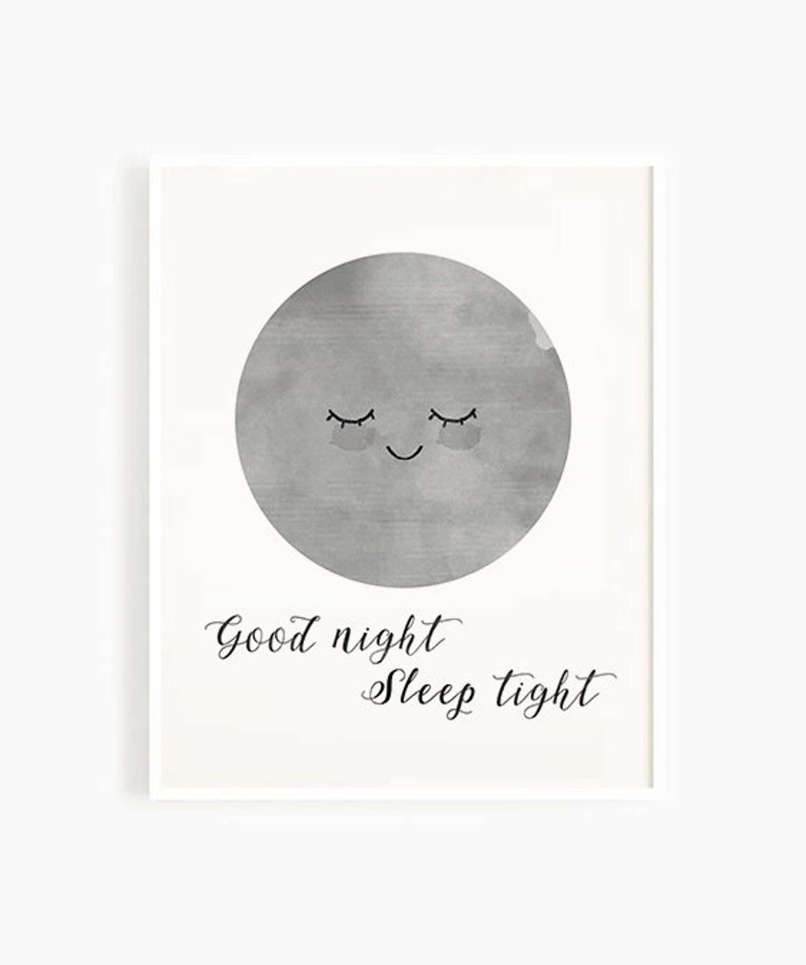 Goodnight Moon Print Goodnight Sleep Tight Sign Nursery - Etsy