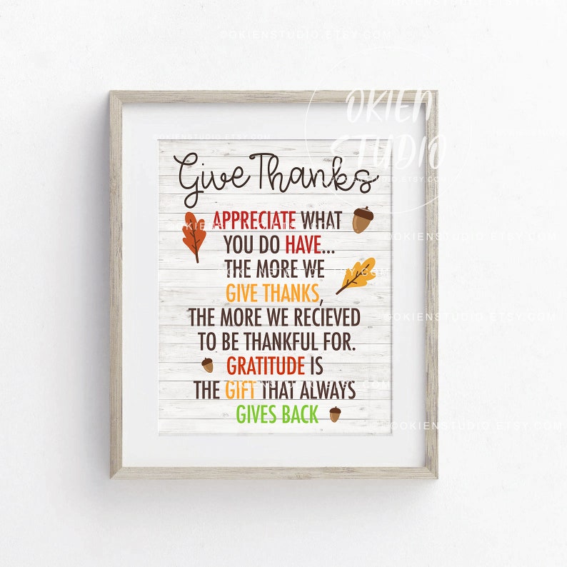 Thanksgiving Classroom Poster Teacher Bulletin Board Decor | Etsy