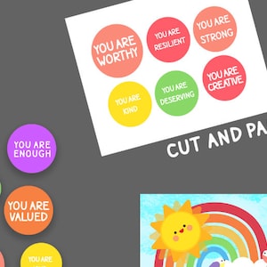 Classroom Door Decoration: Rainbow Positive Affirmations Door Sign ...