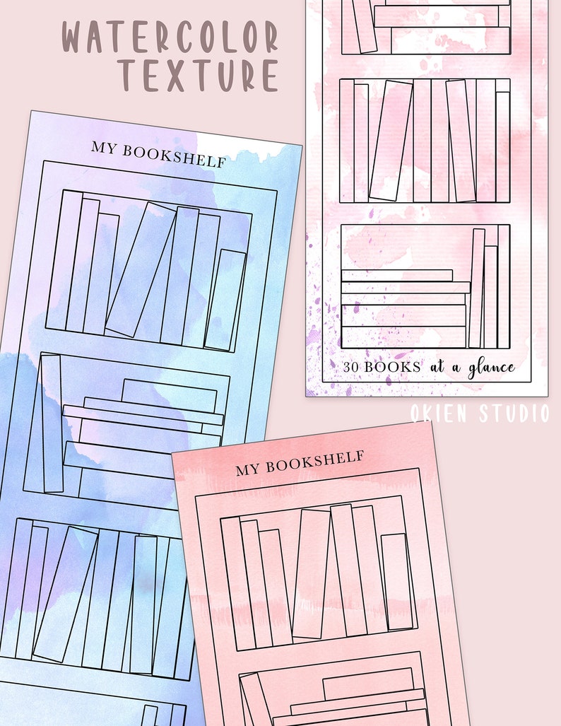 12 Colors Bookmark Printable Reading Tracker Bookmark - Etsy