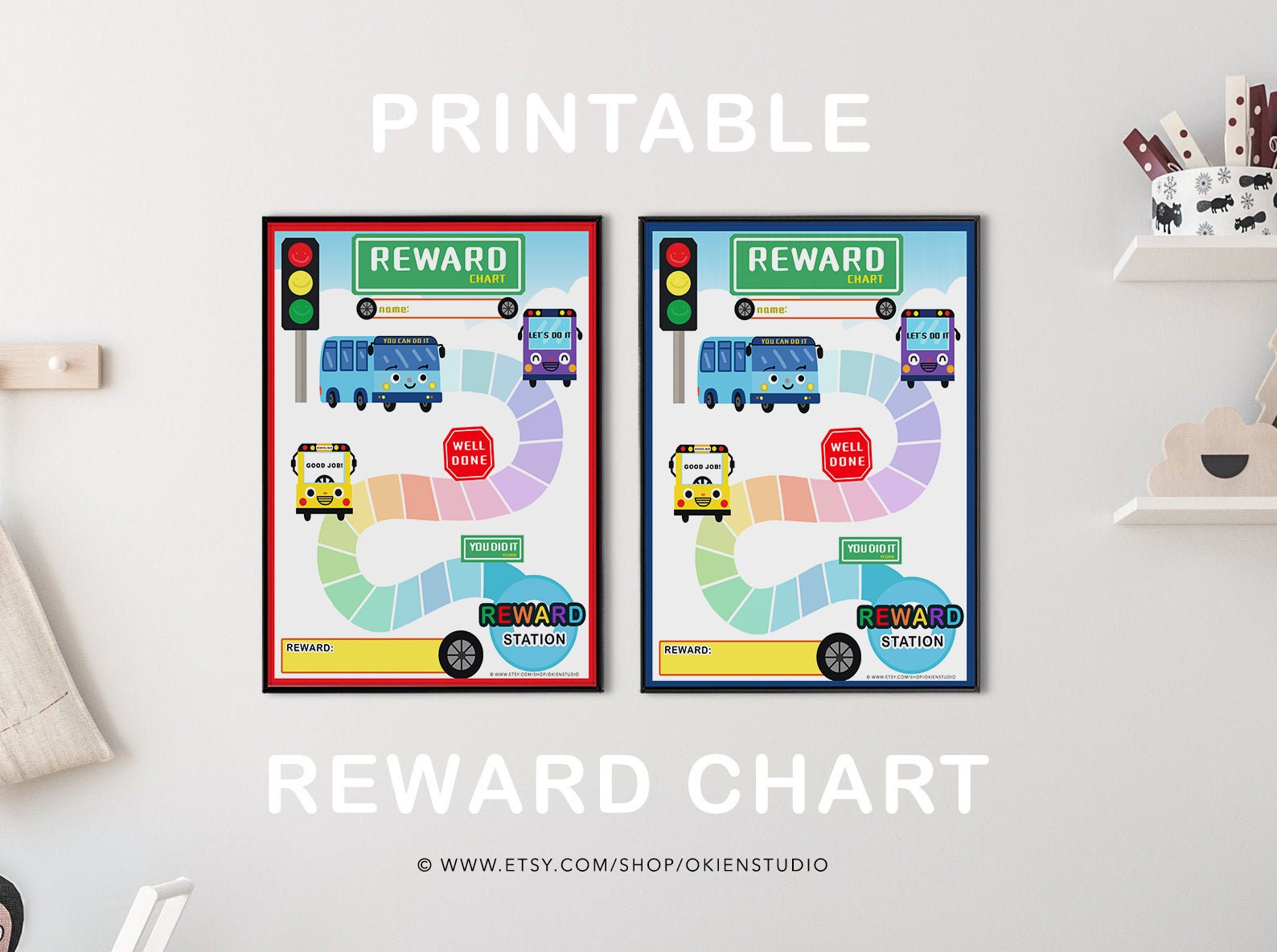 Printable Bus Reward Chart Little Bus Tayo Reward Card - Etsy UK