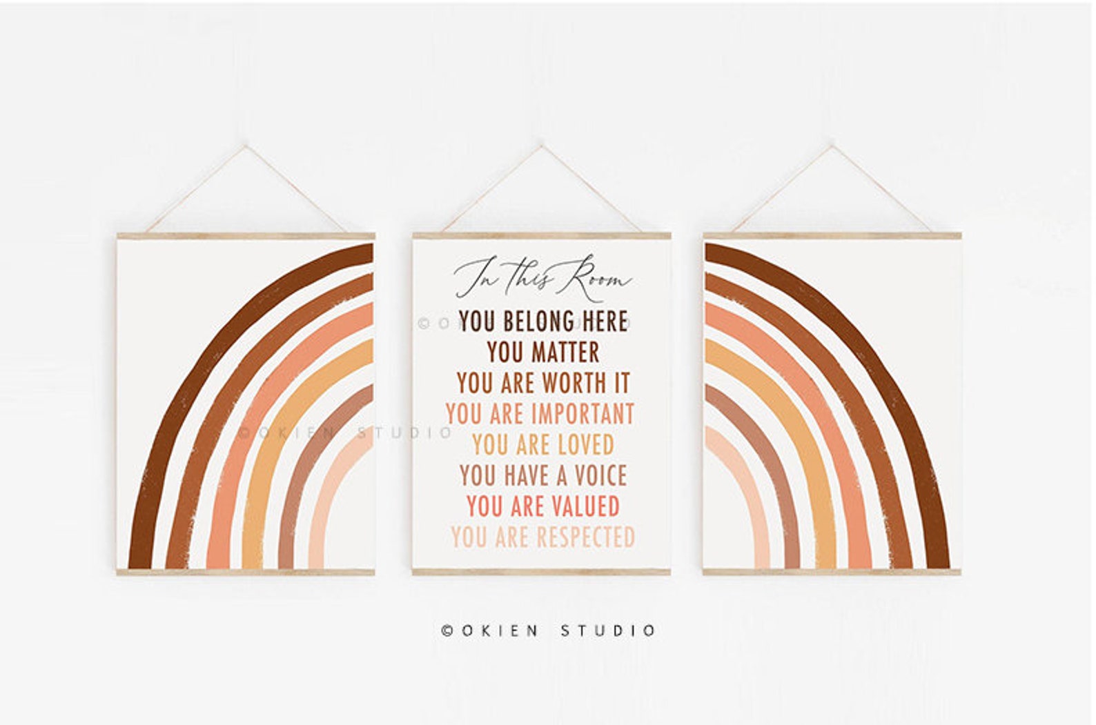 In This Room Sign Diversity Rainbow Poster Diversity | Etsy