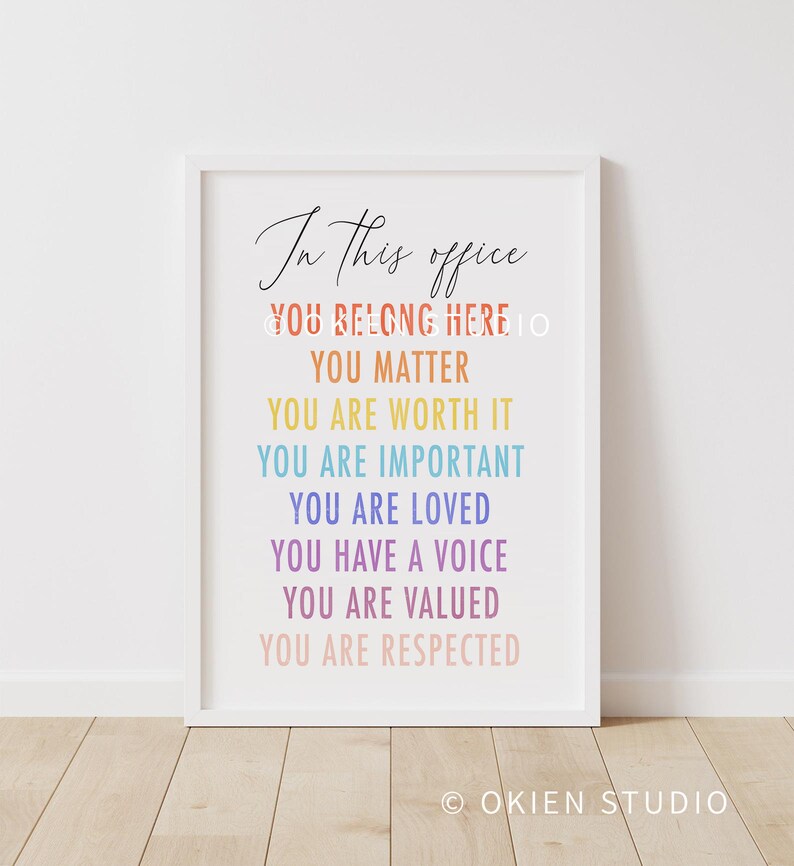 In This Classroom You Are Classroom Posters High School - Etsy