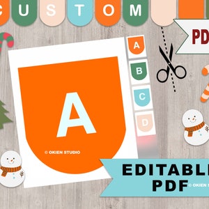Winter Bulletin Board Kit, Christmas Printable Letters, DEC Bulletin ...