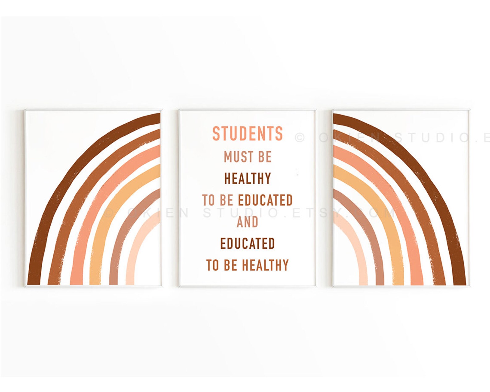 Students Must Be Healthy to Be Educated and Educated to Be | Etsy