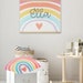 Pastel Rainbow Wall Decal for Girl, Girl Room Decor, Big Rainbow Decal ...