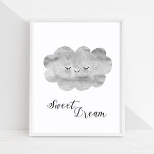 Goodnight Moon Print, Goodnight Sleep Tight Sign, Nursery Decor Set of ...