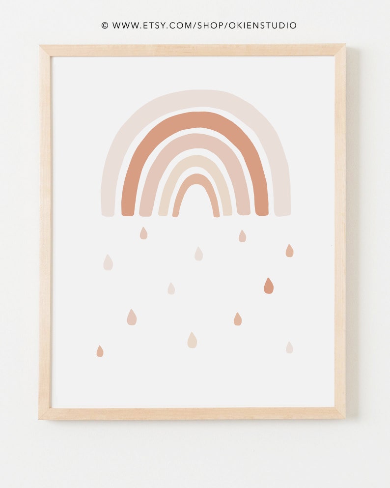 Set of 3 Rainbow Nursery Wall Art Printable Nursery Set | Etsy