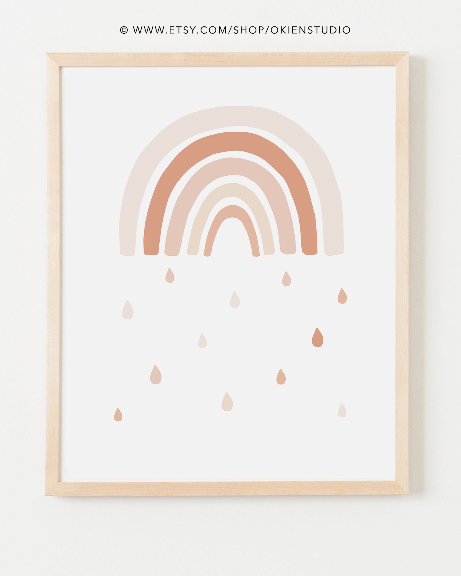 Set of 3 rainbow nursery wall art printable nursery set | Etsy