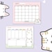 Cat Monthly Planner, Cat Weekly Planner, Digital Planner, Illustrated ...