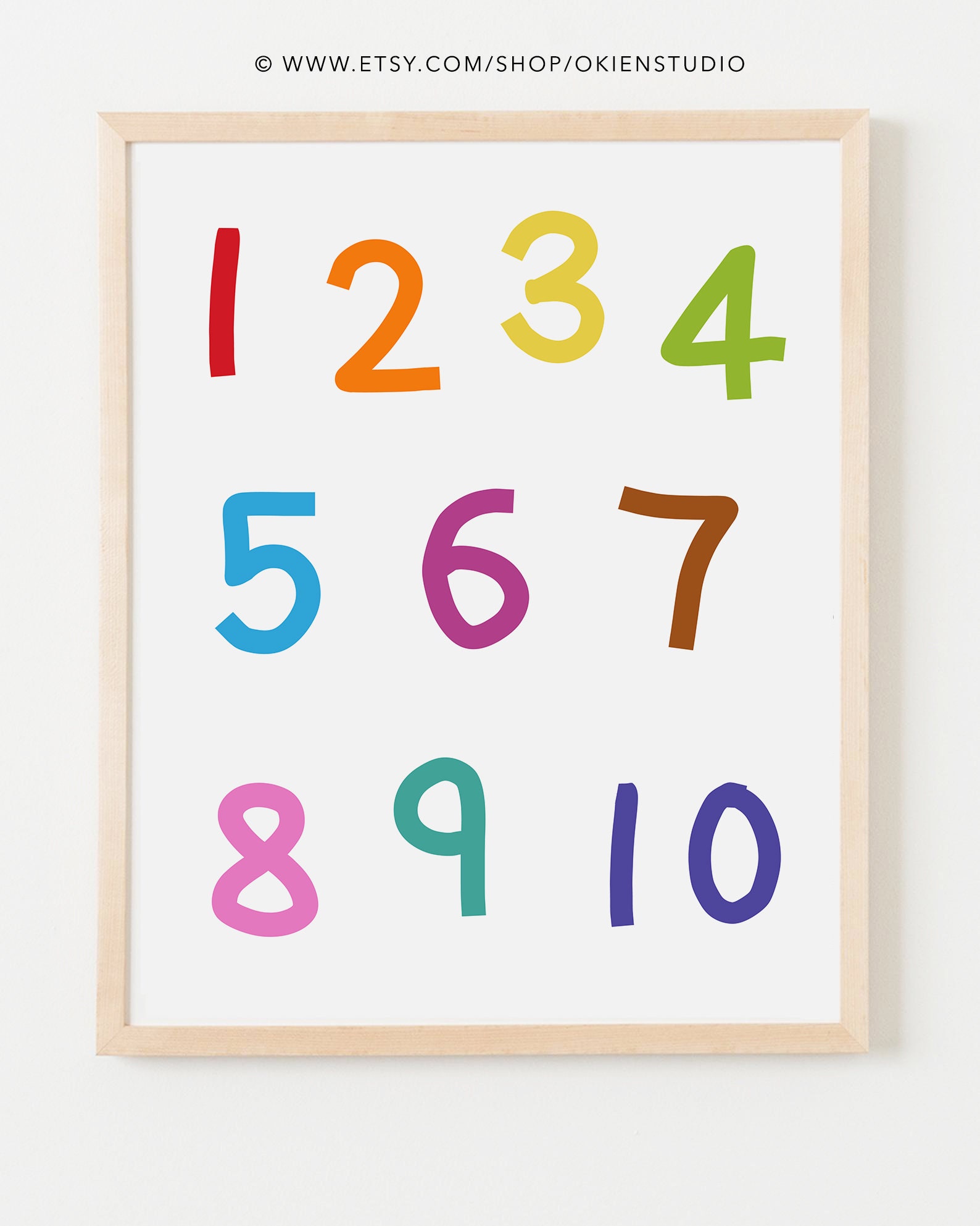 Rainbow Educational Posters Set for Playroom Homeschool - Etsy