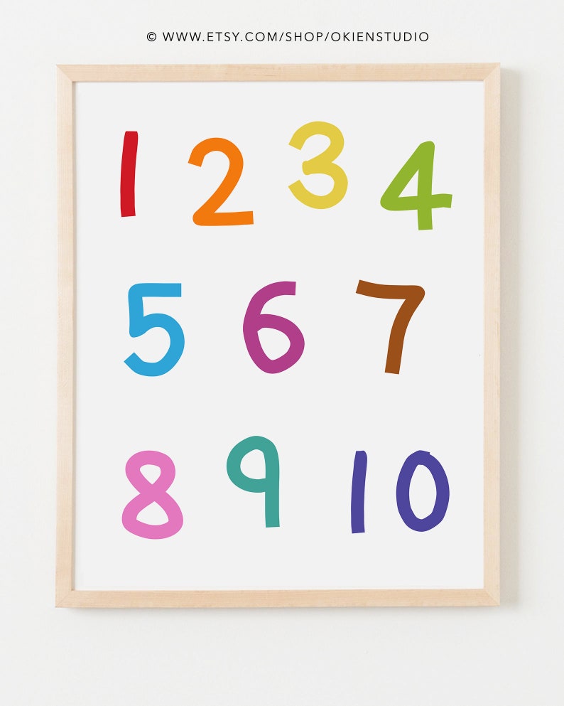 Rainbow Educational Posters Set for Playroom Homeschool - Etsy