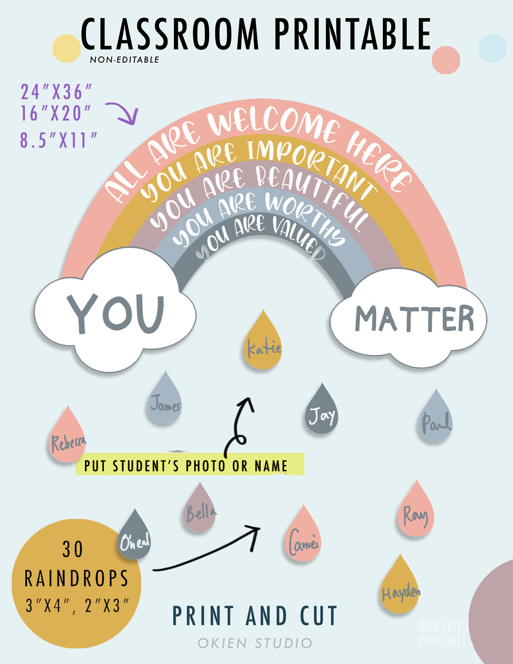 Boho Classroom Decoration Inclusive Classroom Decor Positive - Etsy