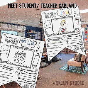 Meet the Student Template: Classroom Decor Activity (digital Download ...
