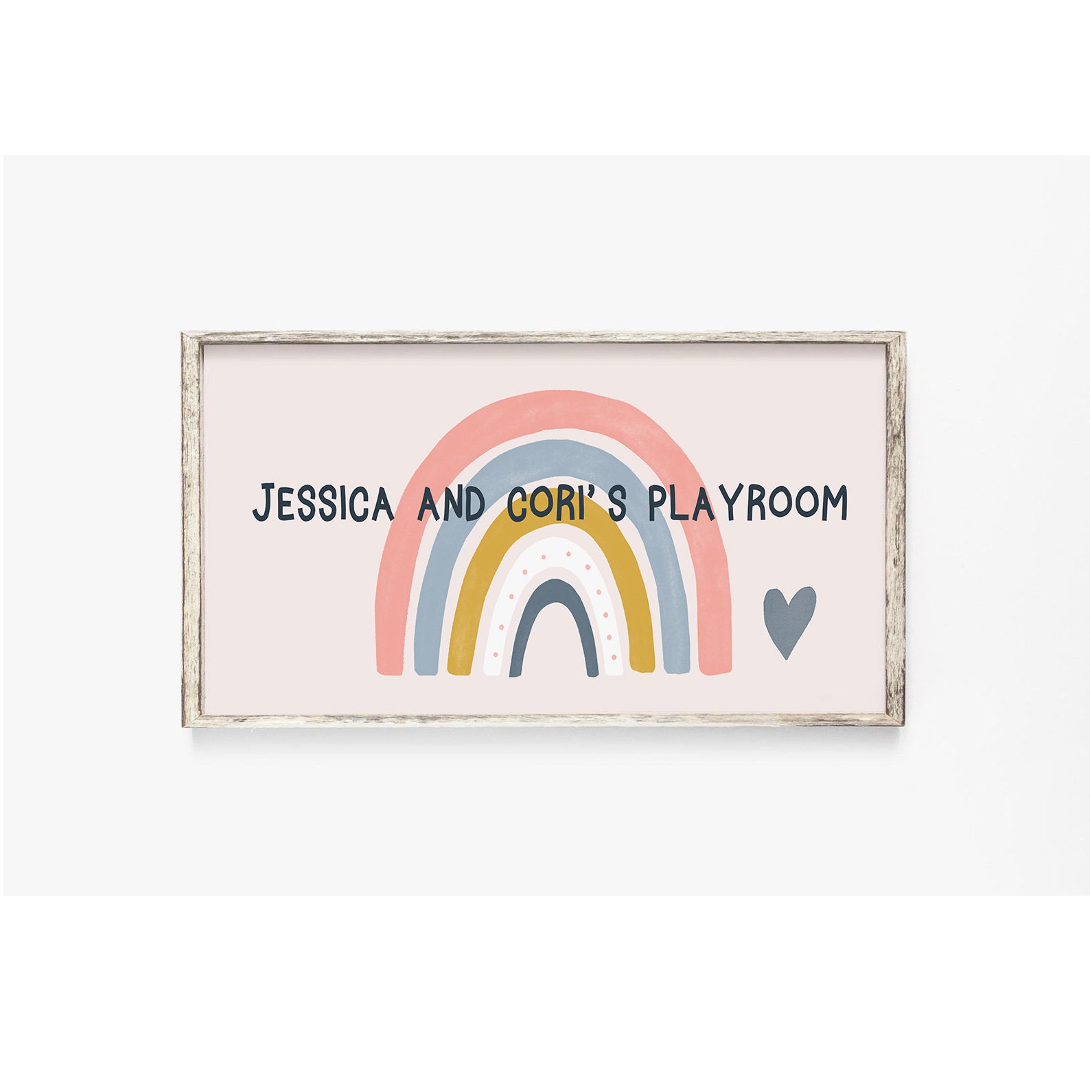 Custom Name Sign Nursery Rainbow Name Sign Long Name Sign - Etsy