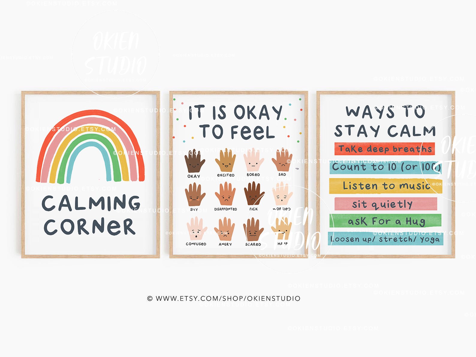 Calming Corner Calming Strategies Educational Posters - Etsy
