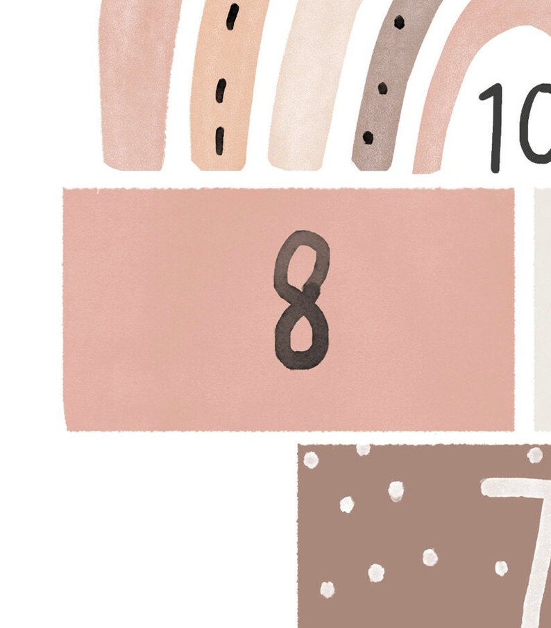 Alphabet and Numbers Poster Hop Skip Jump Letters Poster | Etsy Canada