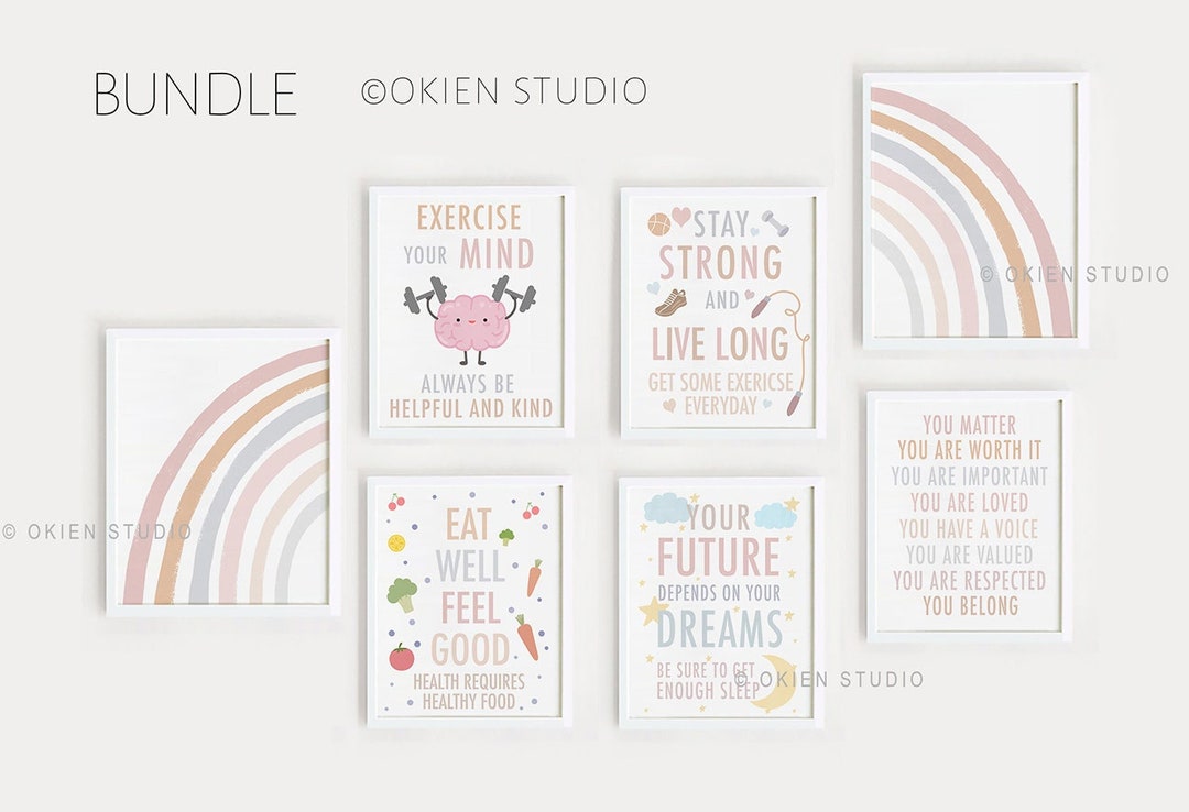 Child Mental Health Poster Set: Classroom Decor (digital Download) - Etsy