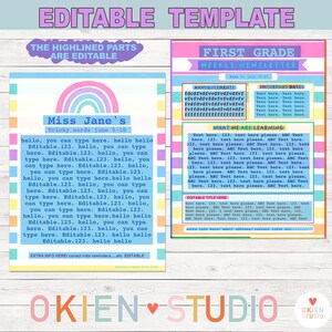 Editable Newsletter Template, A Note From Teacher, Lesson Plan Temp ...