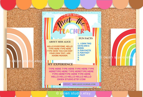 Meet the Teacher Template Back to School Letter Newsletter - Etsy