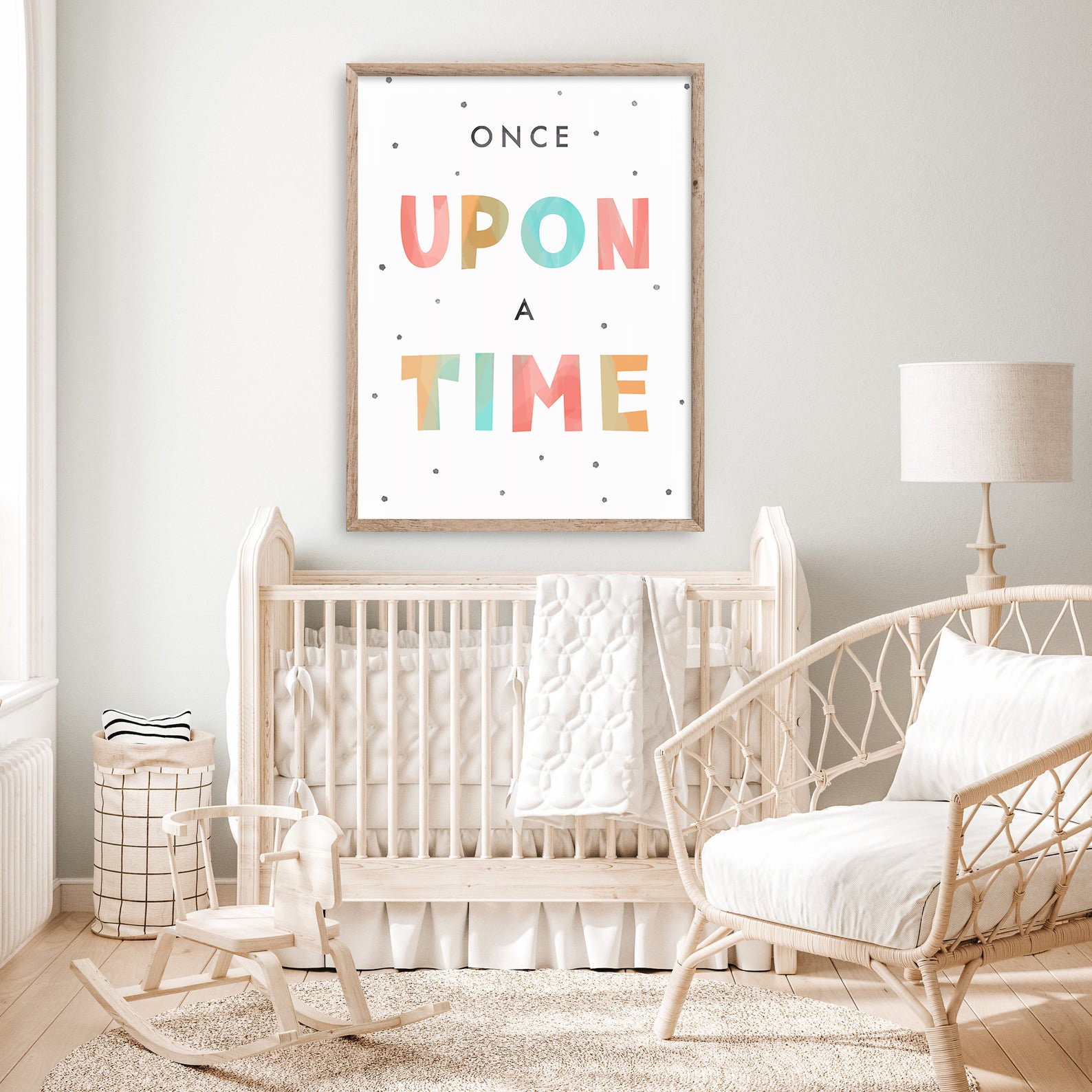 Once Upon a Time Wall Art Story Time Sign Girl Reading Art - Etsy