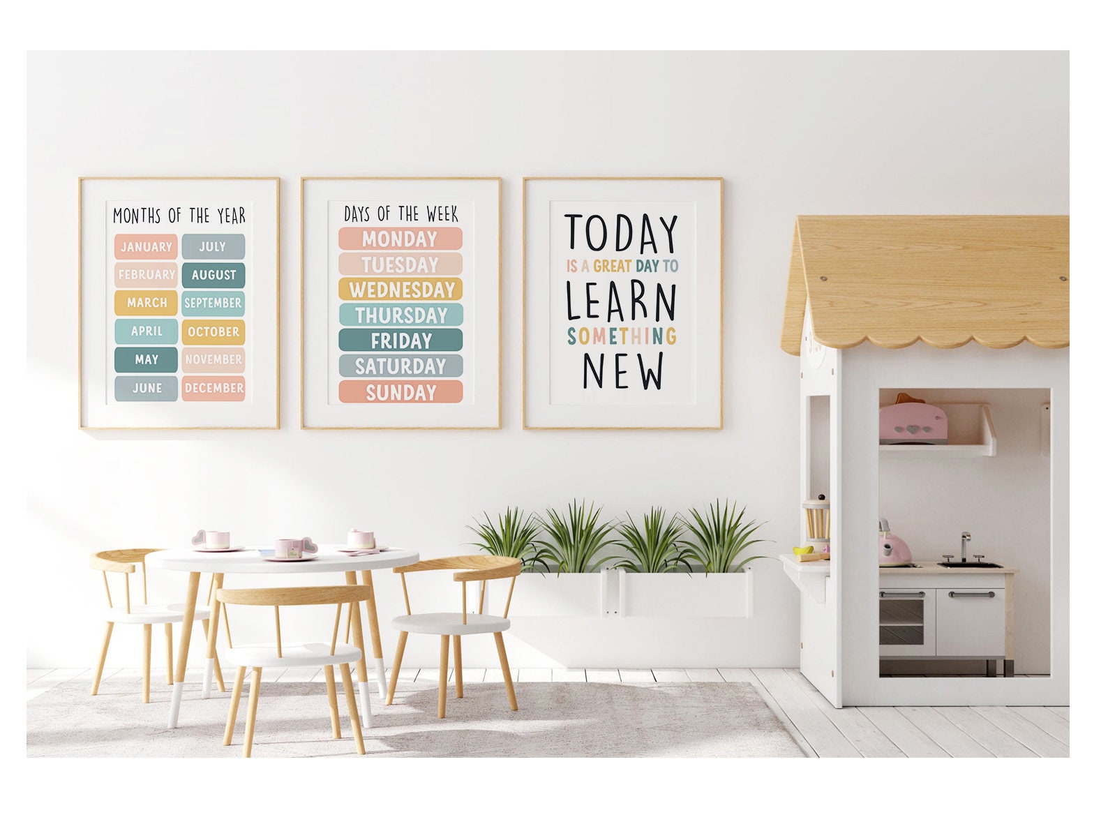 Pastel Boho Classroom Poster Bundle: Alphabet, Weather (digital ...