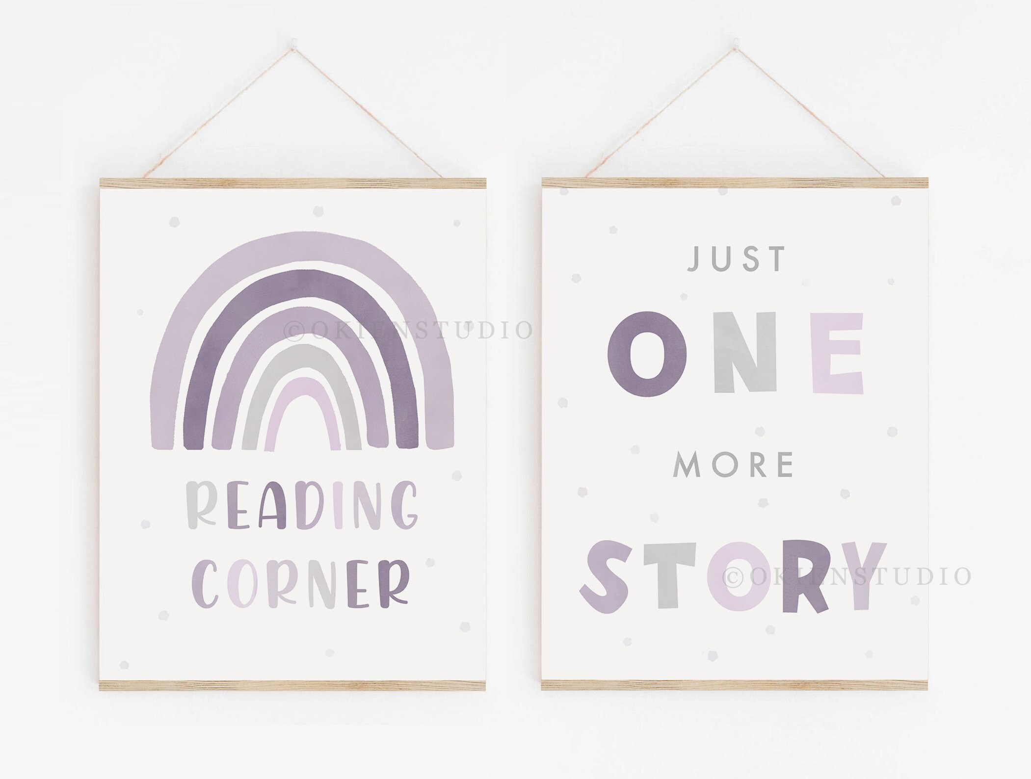 Boho Reading Corner Sign Playroom Printable Let's Read | Etsy