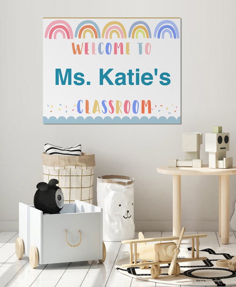 Editable Teacher Sign Teacher Door Sign Classroom Door Sign - Etsy